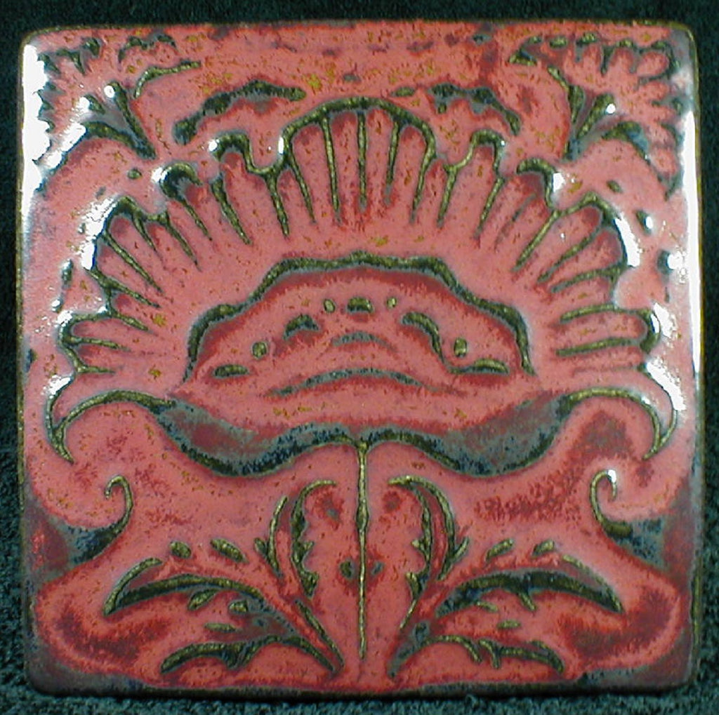 6 x 6 Poppy tile - Polar White - Campbell Tileworks